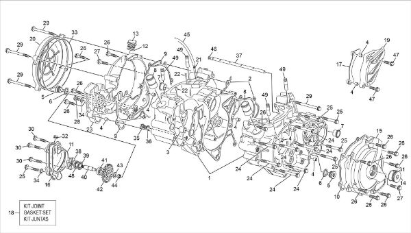 Sherco. 18 - Crankcase Assembly - , Sherco