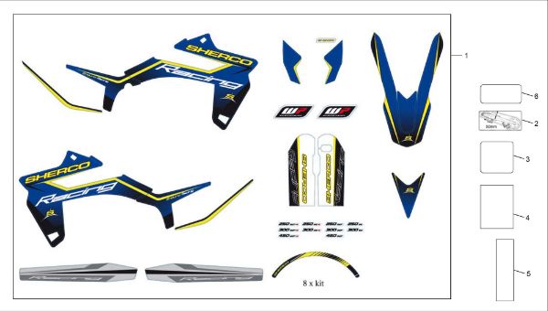 Sherco. 15 - Sticker - , Sherco