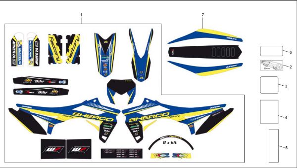 Sherco. 15 - Sticker - , Sherco