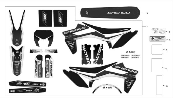 Sherco. 15 - Sticker - , Sherco
