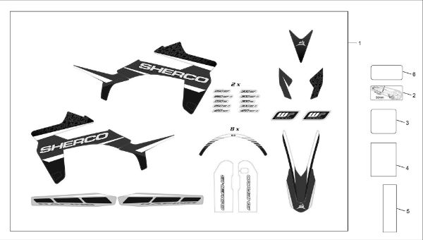 Sherco. 15 - Sticker - , Sherco