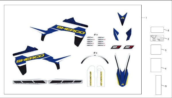 Sherco. 15 - Sticker - , Sherco