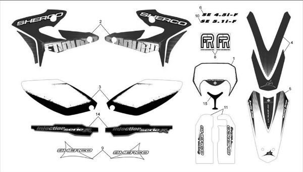 Sherco. 13 - Sticker - , Sherco