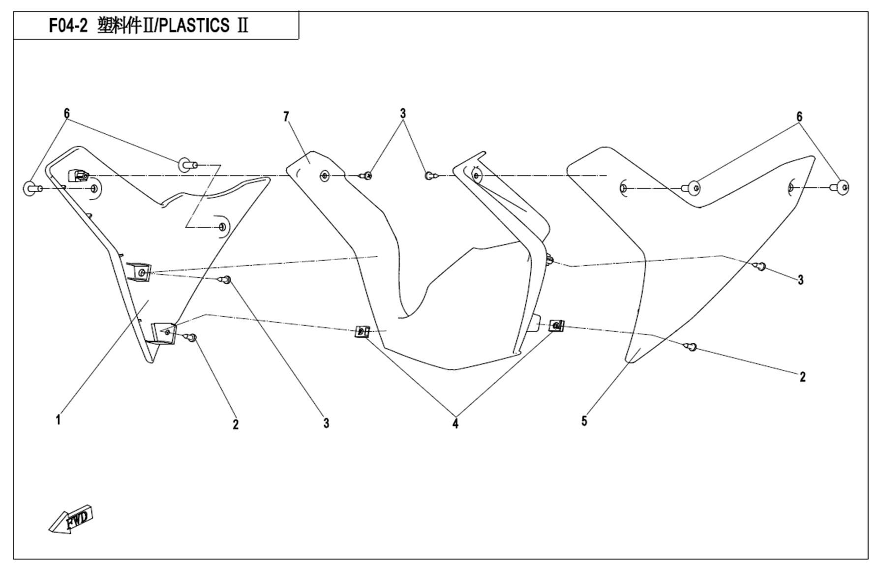 CFMOTO. F04-2 - Plastic Ii - , Sherco