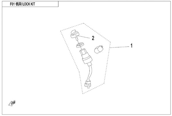 CFMOTO. F01 - Lock Kit - , Sherco