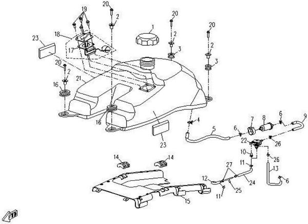 CFMOTO. F13 - Fuel Tank - , Sherco