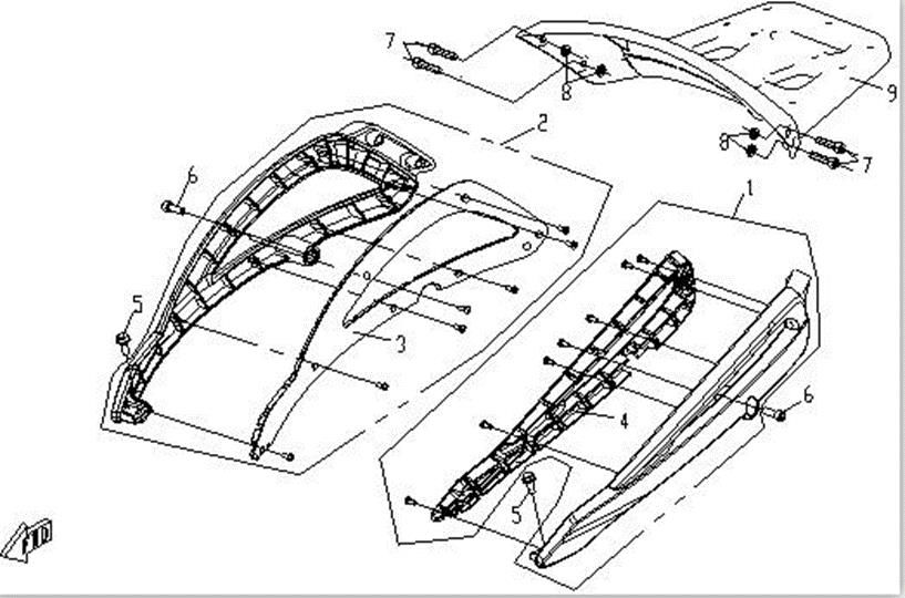 CFMOTO. F25 - Rear Armrest - , Sherco