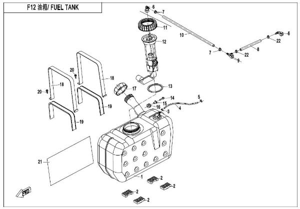 CFMOTO. F12 - Fuel Tank - , Sherco