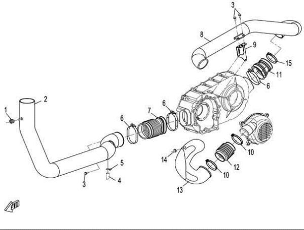 CFMOTO. F00-1 - Cvt Cooling System - , Sherco