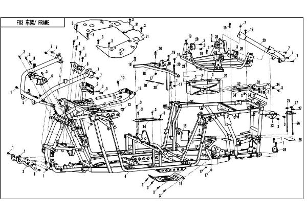 CFMOTO. F03 - Frame Assy - , Sherco