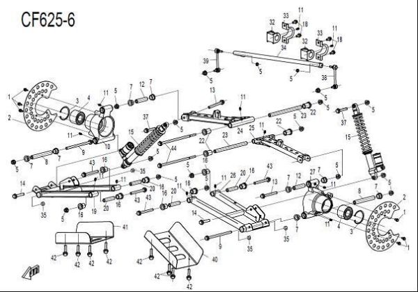 CFMOTO. F11 - Rear Suspension - , Sherco