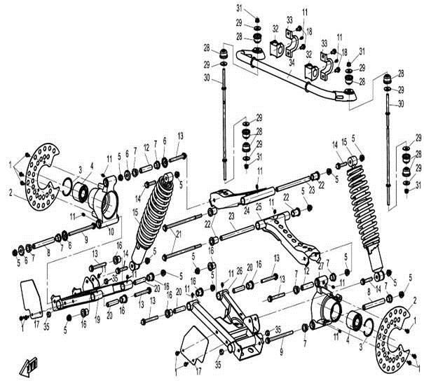 CFMOTO. F11 - Rear Suspension - , Sherco