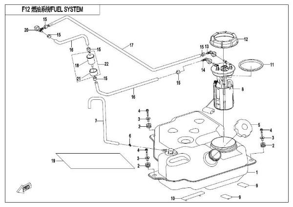 CFMOTO. F12 - Fuel System - , Sherco