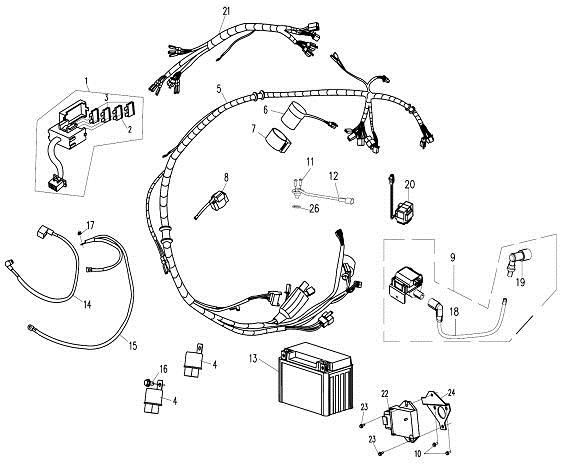 CFMOTO. F16 - Electric System Ii - , Sherco