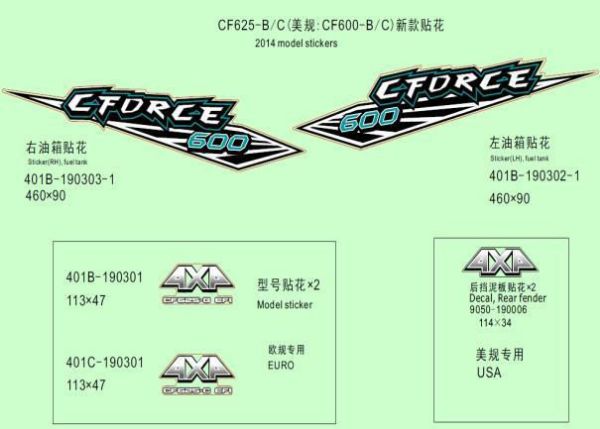 CFMOTO. F30 - Decal Kit - , Sherco