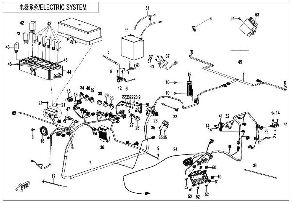 CFMOTO. F15-1-V5 - Electric System - , Sherco