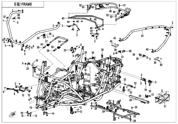 CFMOTO. F03-Frame - , Sherco