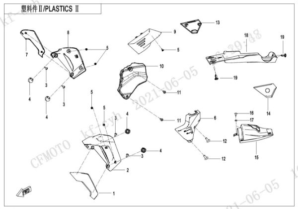 CFMOTO. F04-2 - Plastics2 - , Sherco