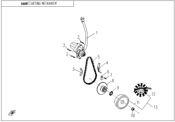 CFMOTO. E09-Starting Mechanism - , Sherco