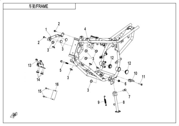 CFMOTO. F03 - Frame Assy - , Sherco