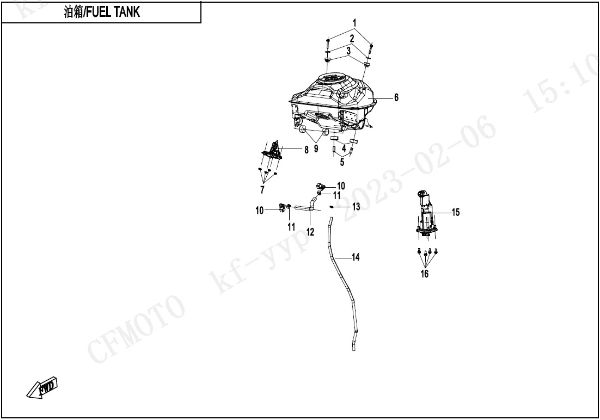 CFMOTO. F12 - Fuel Tank - , Sherco