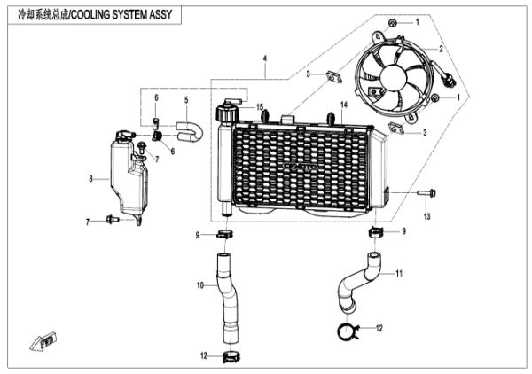 CFMOTO. F18 - Cooling System - , Sherco