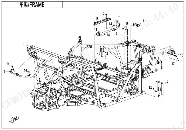 CFMOTO. F03 - Frame - , Sherco