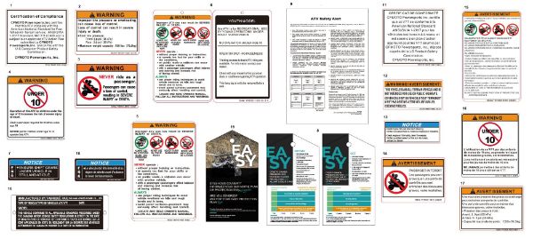 CFMOTO. F19-1-D-V2 - Warning Decal(Ca) - , Sherco