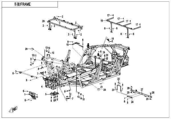 CFMOTO. F03 - Frame - , Sherco