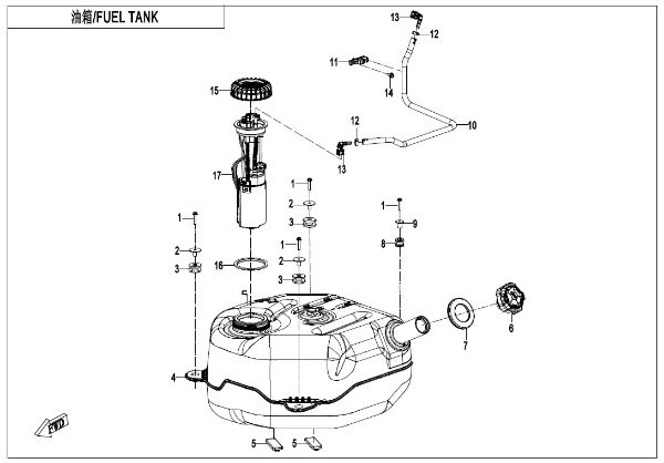 CFMOTO. F12-A - Fuel Tank(For Fuel Evaporation System) - , Sherco
