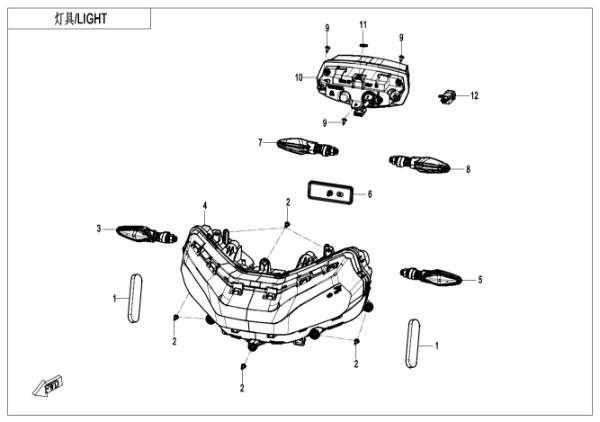 CFMOTO. F16 - Lights - , Sherco