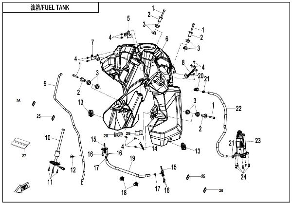 CFMOTO. F12 - Fuel Tank - , Sherco