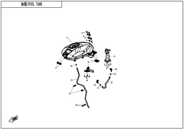 CFMOTO. F12 - Fuel Tank - , Sherco