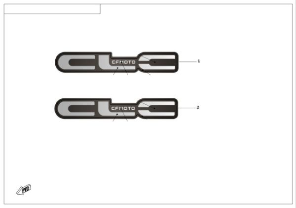 CFMOTO. F19-3 - L Fuel Tank Label - , Sherco