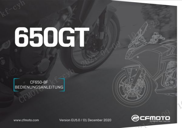CFMOTO. F38-B - Owner\'S Manual(German) - , Sherco