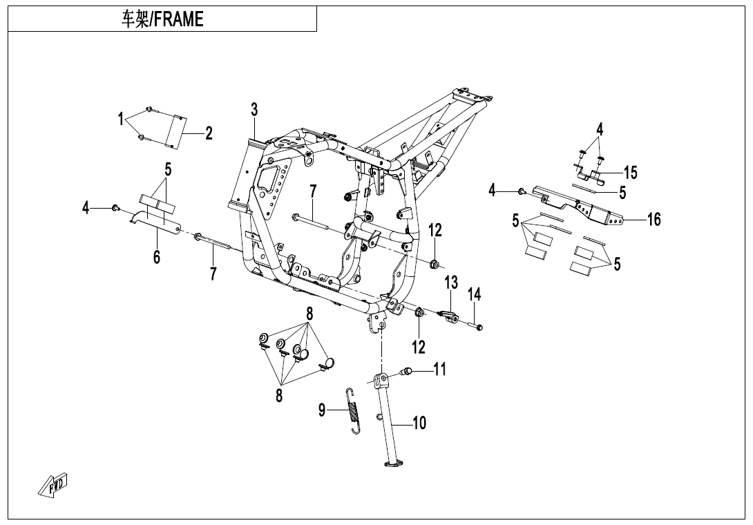CFMOTO. F03 - Frame Assy - , Sherco