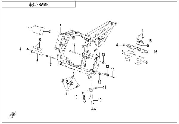 CFMOTO. F03 - Frame Assy - , Sherco