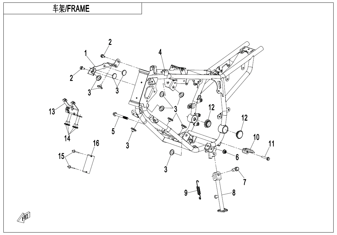 CFMOTO. F03 - Frame Assy - , Sherco