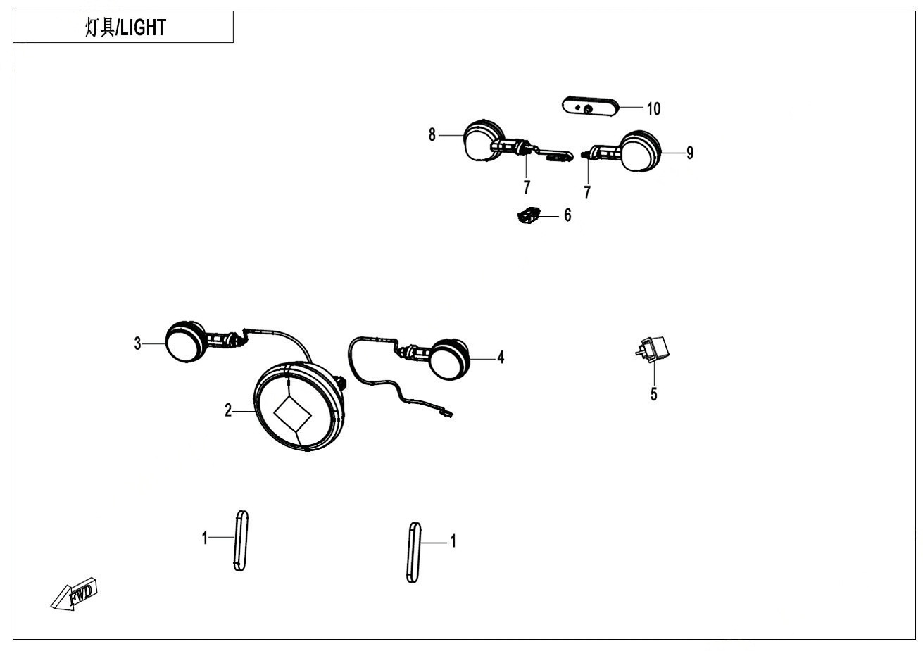 CFMOTO. F16 - Lights - , Sherco